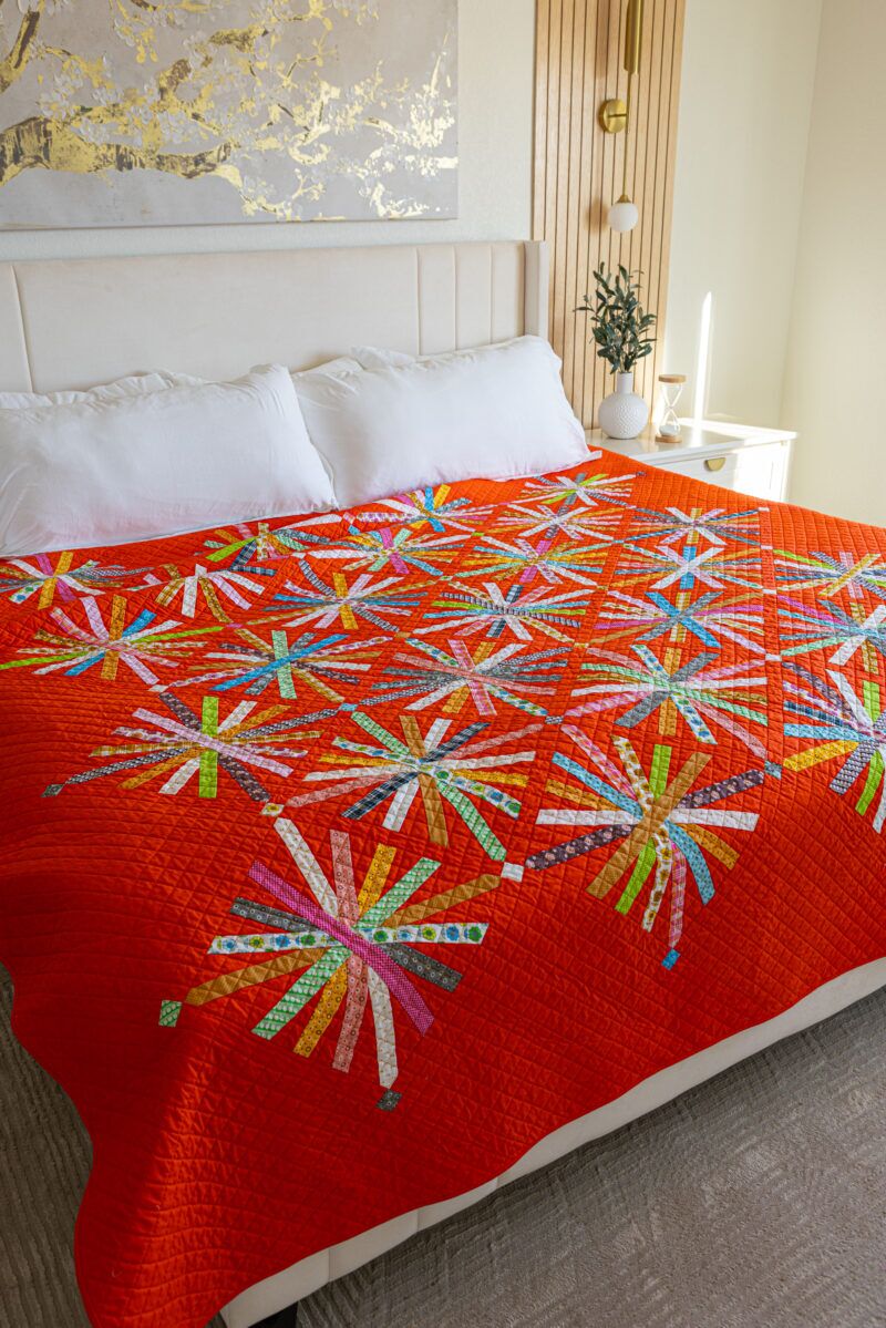 Inset Starburst Quilt Pattern Download | Quilting Daily